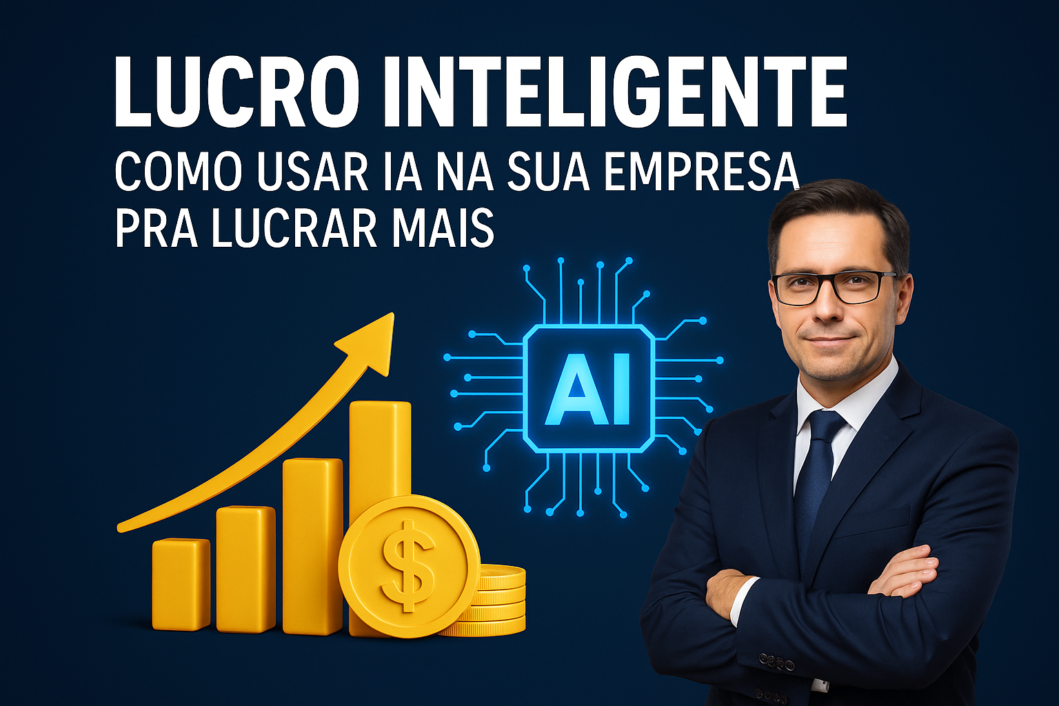 Lucro inteligente: Como usar a IA na sua empresa para lucrar mais.