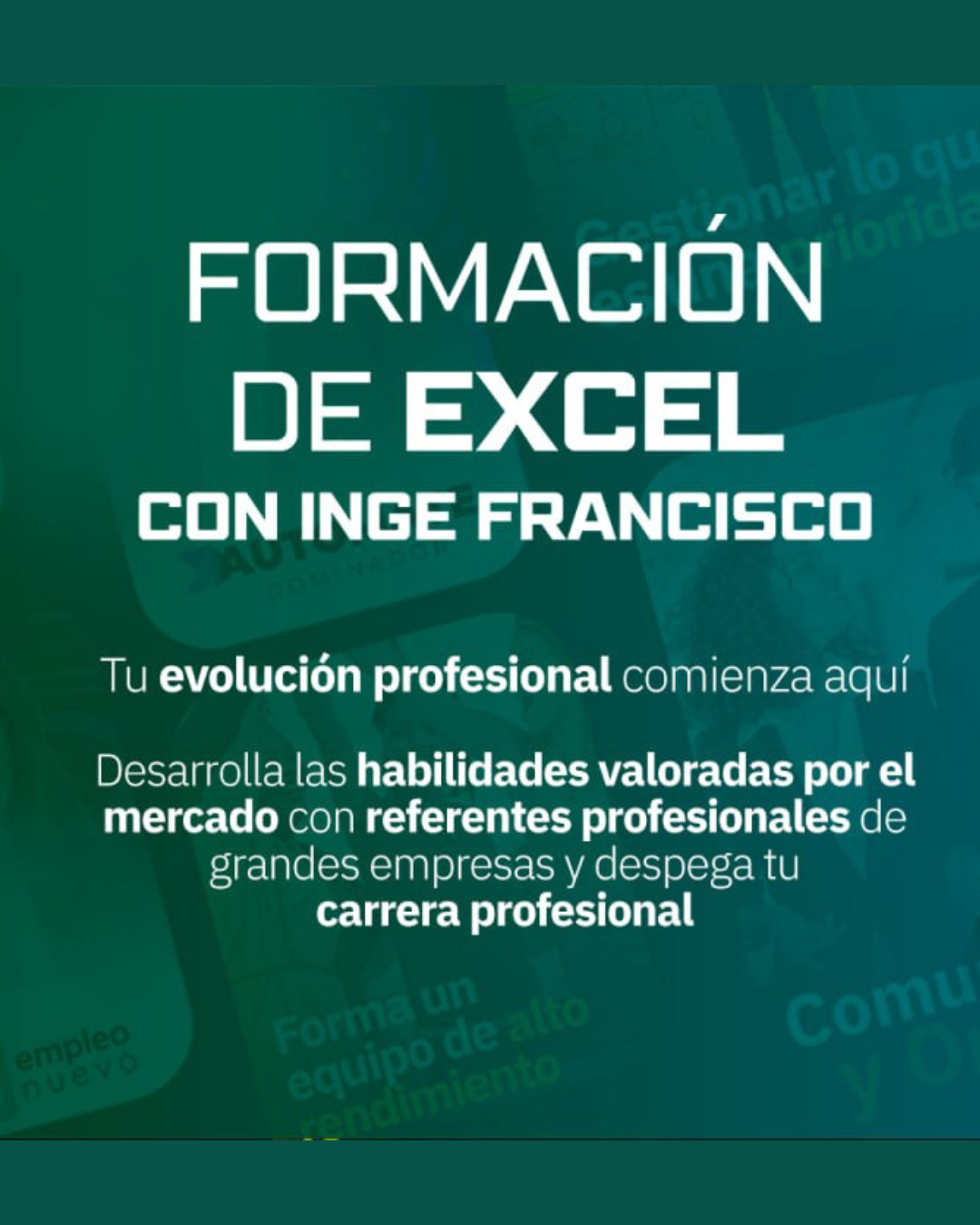 Formación de Excel con Inge Francisco - 4 GO ACADEMY LLC | Hotmart