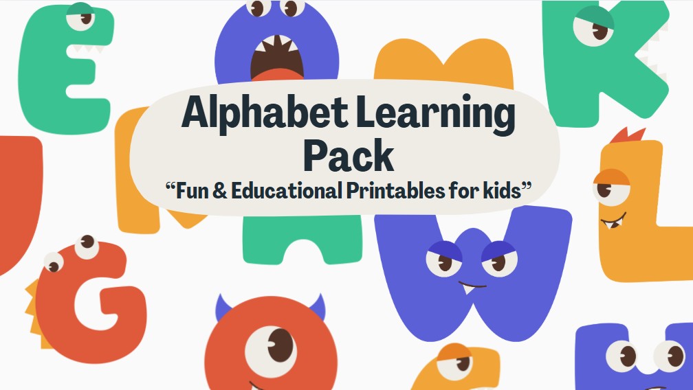 Alphabet Learning Packk for kids - Fun & Educational Printable ...