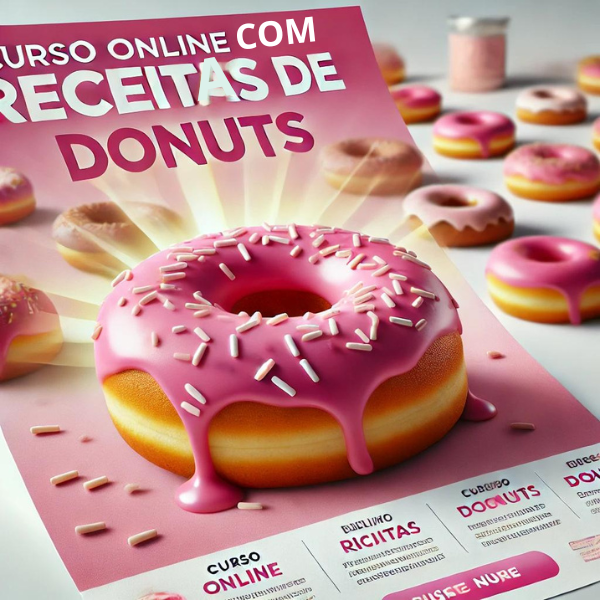 Curso com 100 Receitas de Mini Donuts