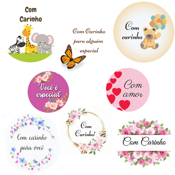 Tags Com Carinho e Outros Temas (04) - Telma Torres de Freitas | Ho...