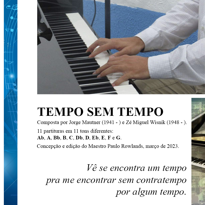PARTITURA de TEMPO SEM TEMPO - Maestro Paulo Rowlands | Hotmart