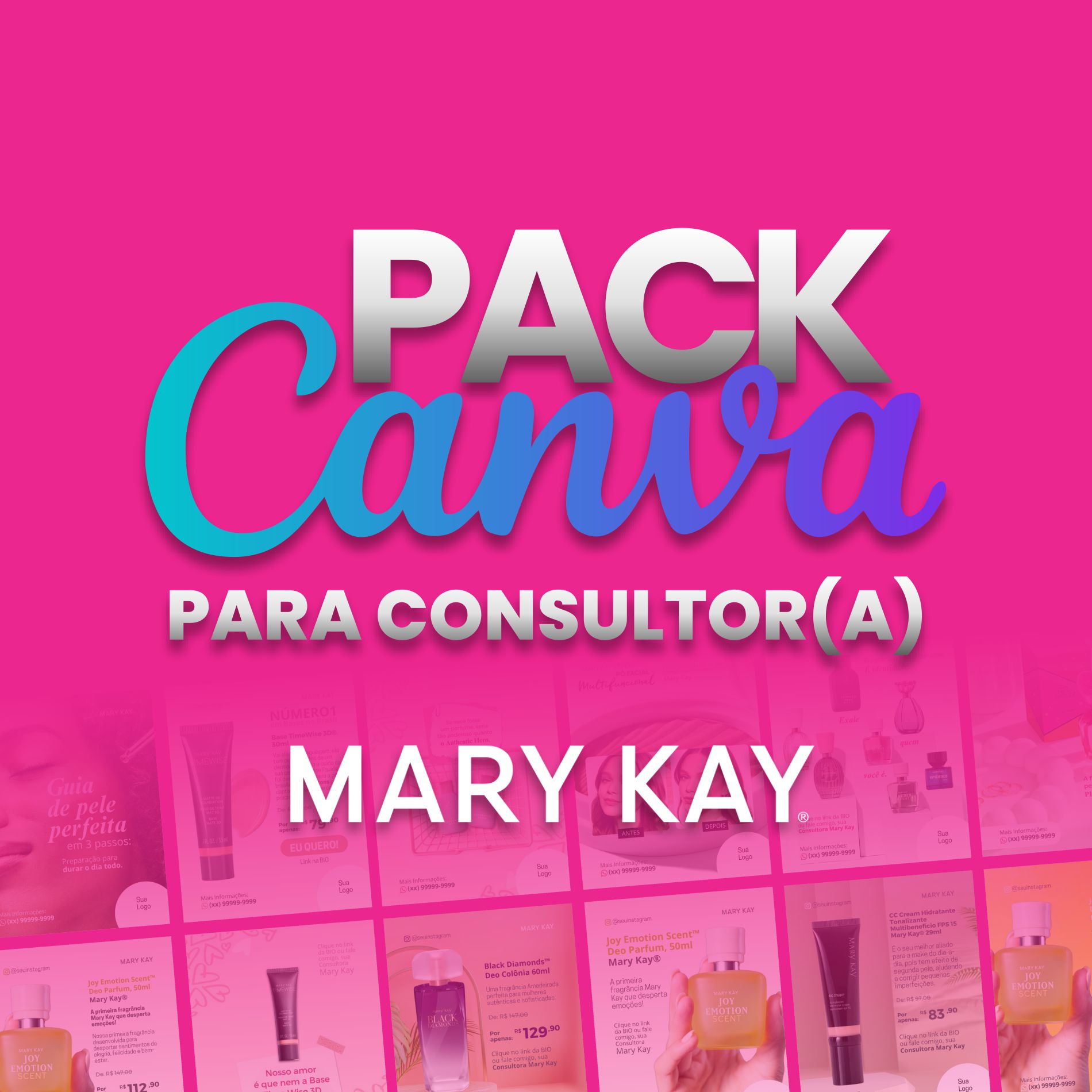 Pack Canva Exclusivo para Consultor(a) Mary Kay - Mari Ribeiro | Ho...