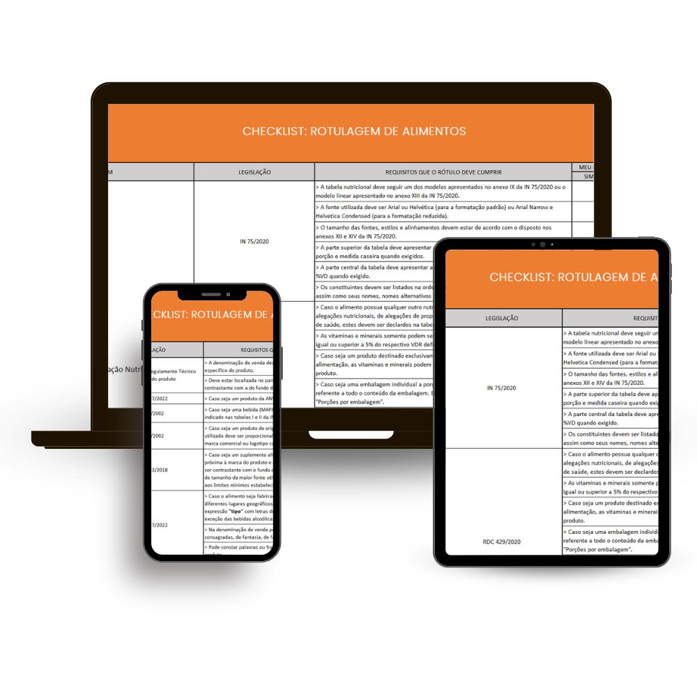 Super Checklist para Rotulagem de Alimentos