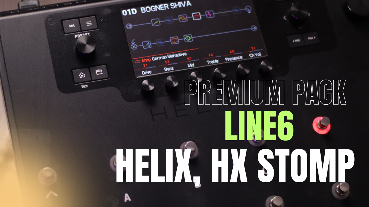 PREMIUM PACK LINE6 HELIX & HX SERIES - Eric Bergamini Paulussi