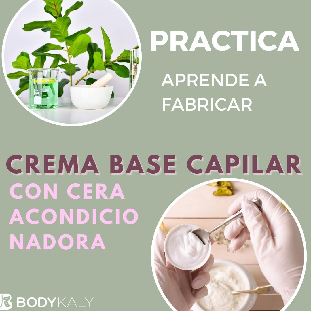 APRENDE A ELABORAR CREMA BASE CAPILAR CON CERA ACONDICIONADORA - BO...