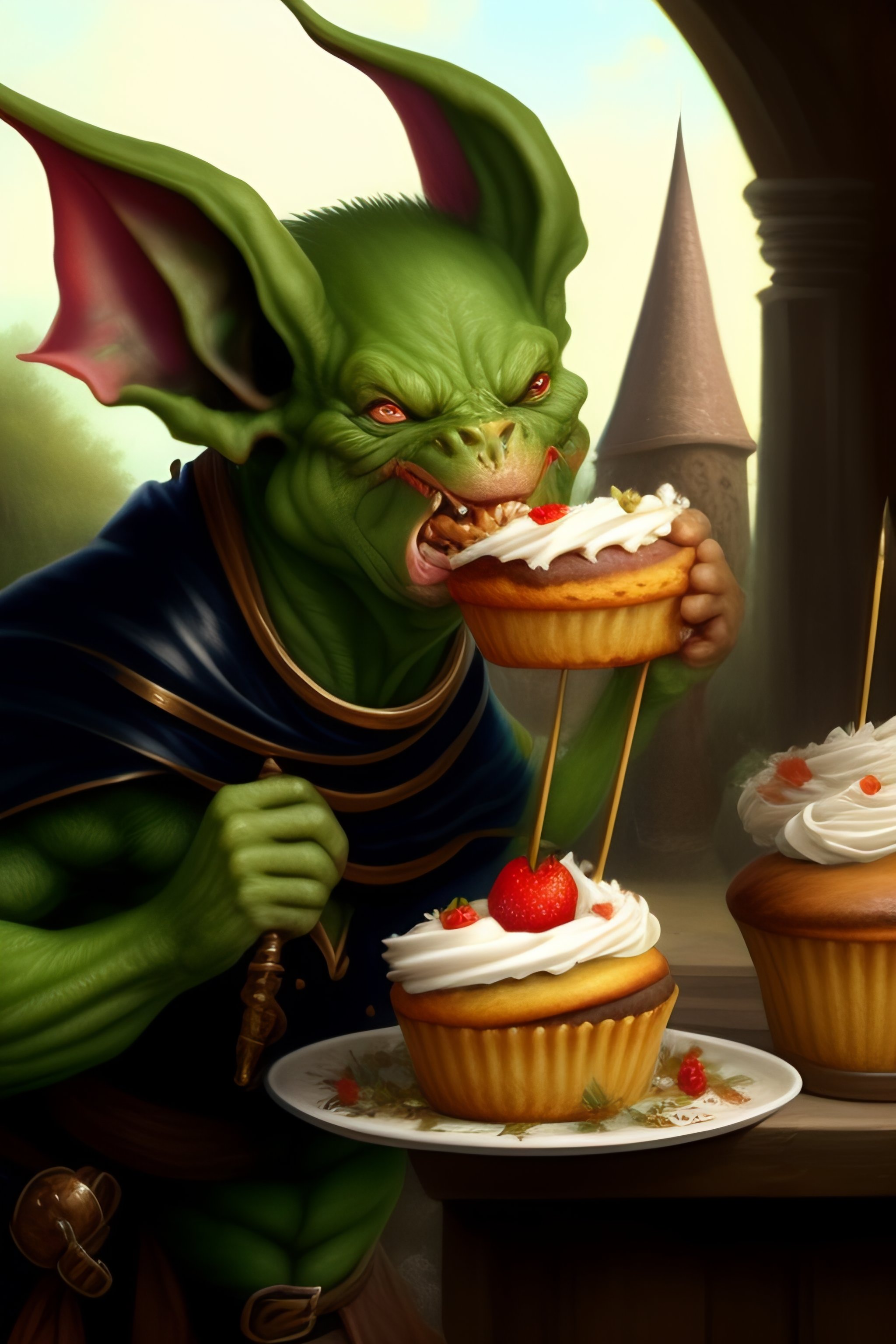 Medieval goblin eating cakes - Atlas IT Service | Hotmart