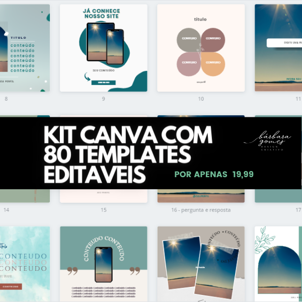 80 TEMPLATES CANVA EDITÁVEIS