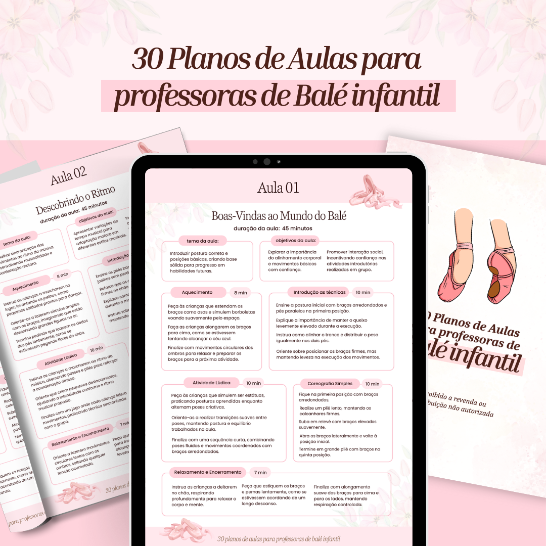 30 Planos de Aula para Professoras de Balé Infantil 2025 - Milene M...