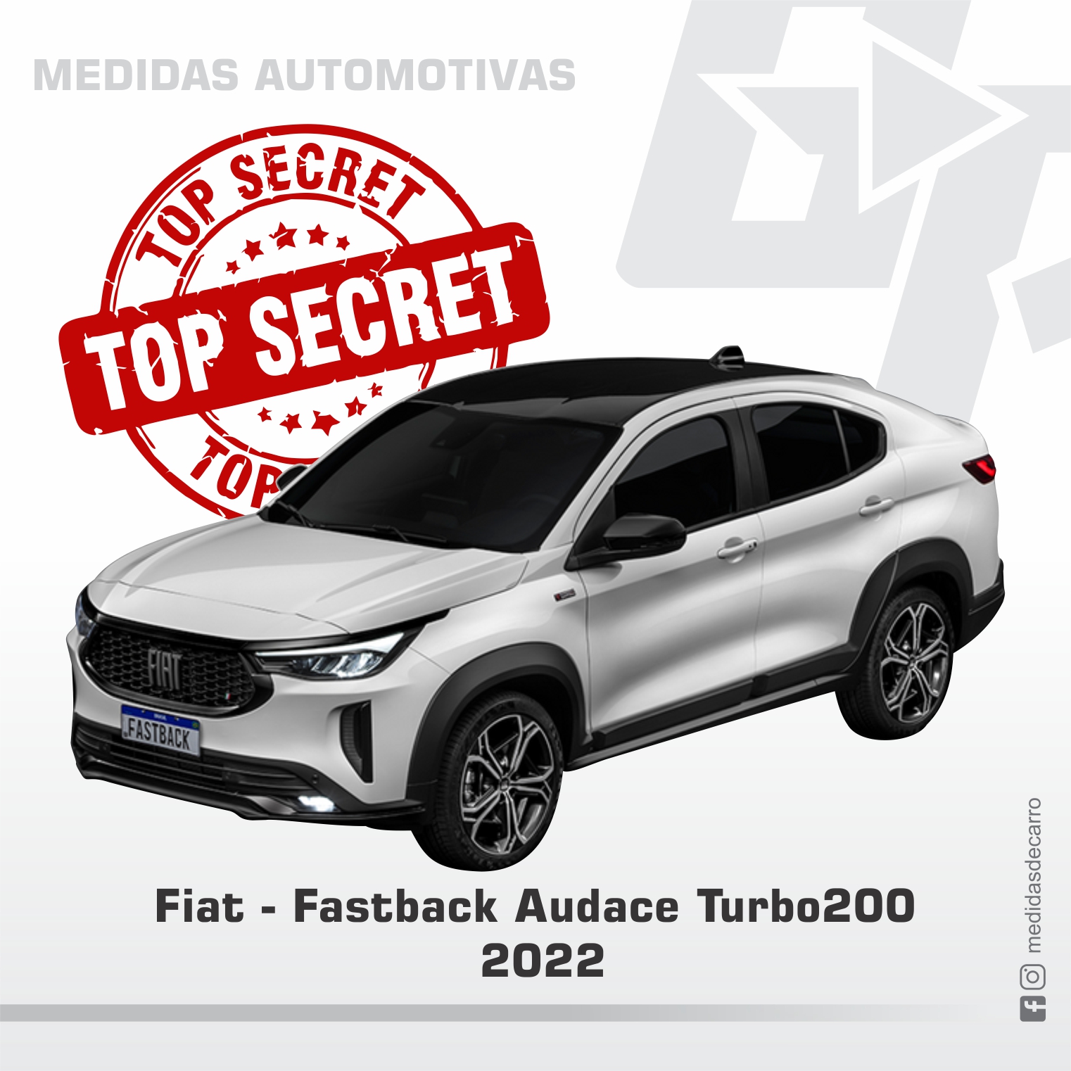 Top Secret - Medidas de Carro - Fiat Fastback Audace Turbo200 2022 ...