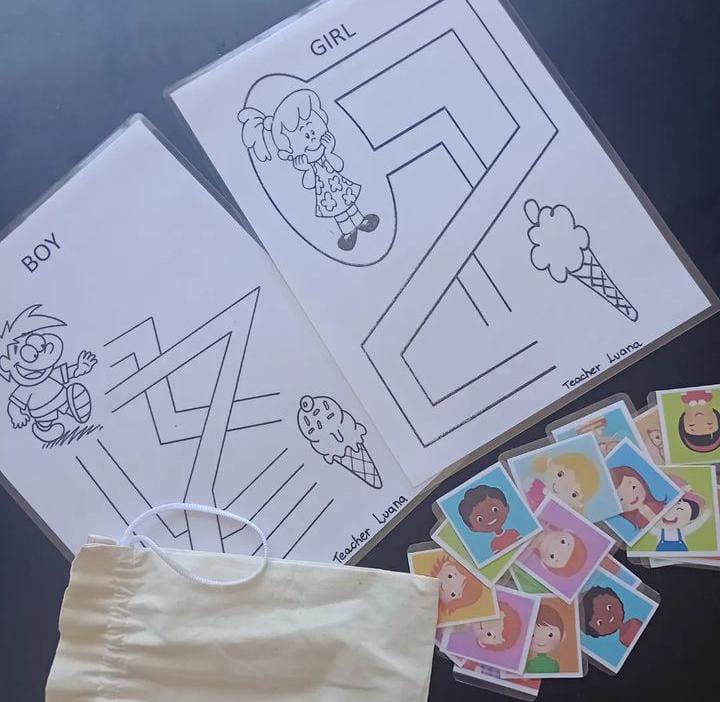 Inglês para crianças- Jogo Labirinto boys and girls - Luana Marcond...