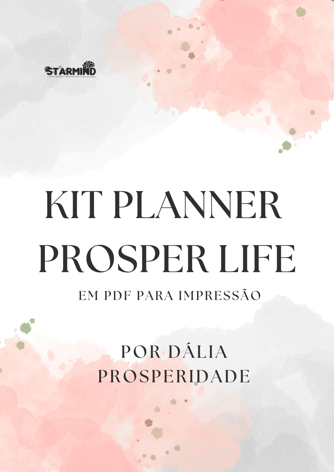 KIT PLANNER PROSPER LIFE - Dalia Mogawer - Star Mind Prosperidade