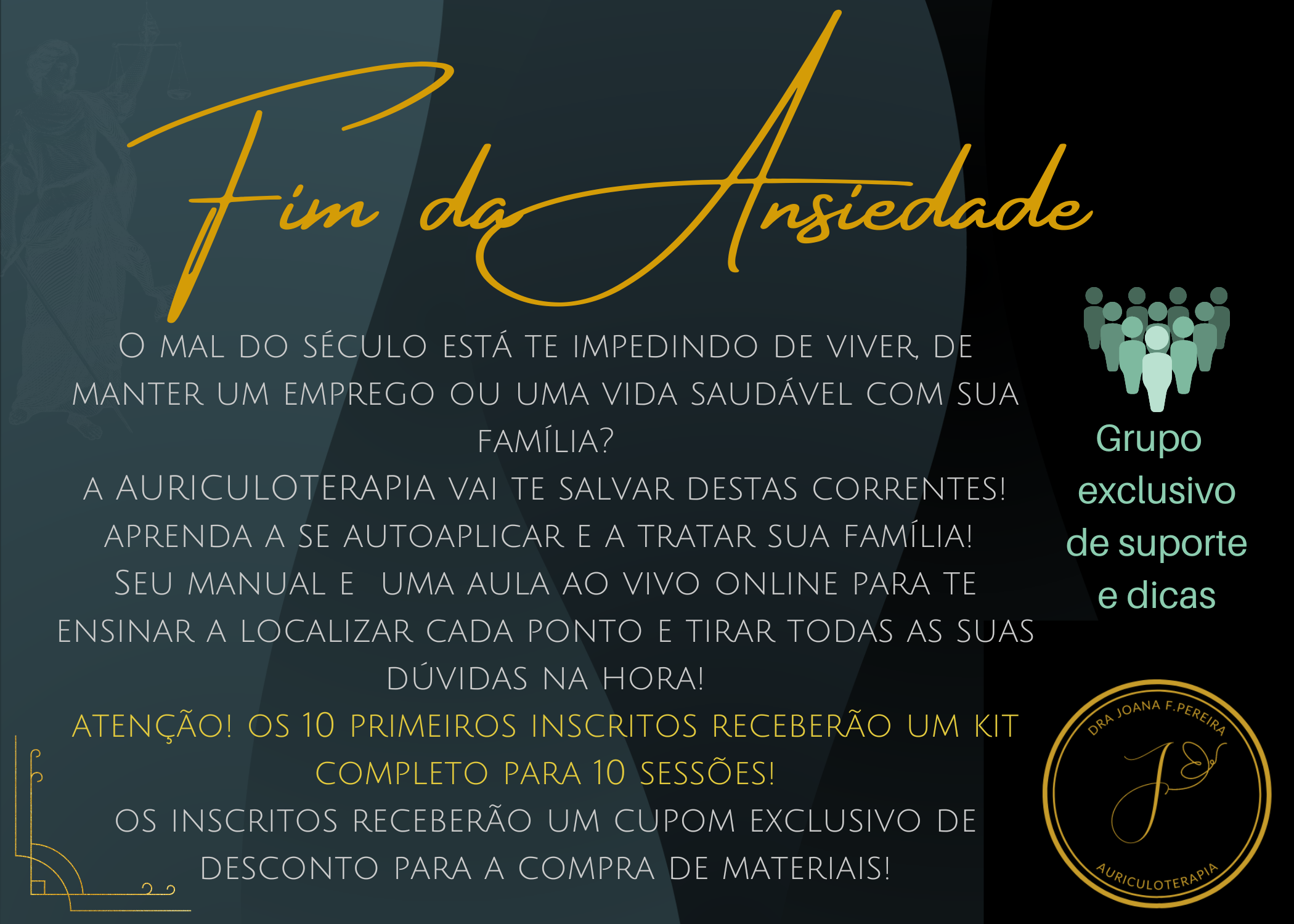 O Fim da Ansiedade - Cura pela Auriculoterapia - Aula online - Dra ...