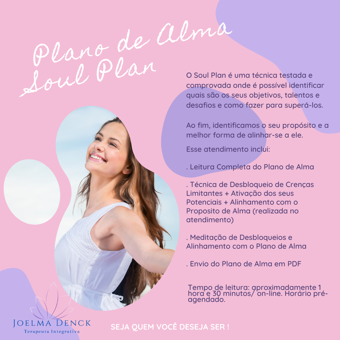 Leitura de Plano de Alma + Terapia de Transformação de Alma - Joelm...