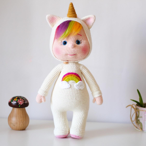Patron Amigurumi Niña Unicornio - Jose David Rodríguez | Hotmart