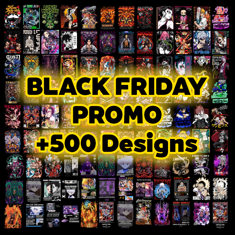 Anime Designs- Elevate Your Style with 500 Exclusive Print-on-Demand ...