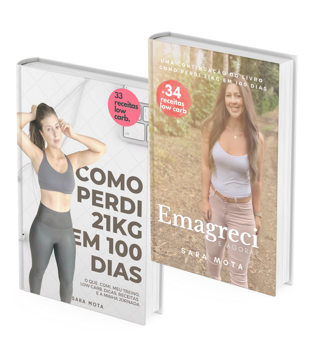 Combo 1 - Como perdi 21kg em 100 dias + Emagreci, e agora? - Sara Mota