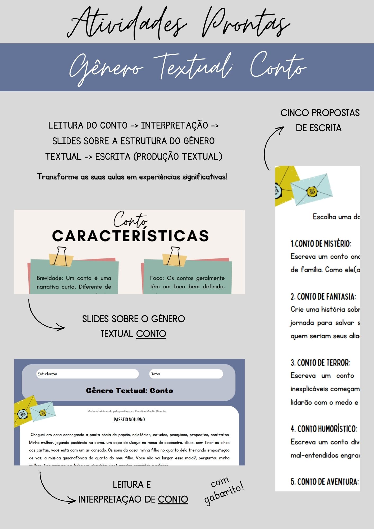Atividades sobre o Gênero Textual Conto