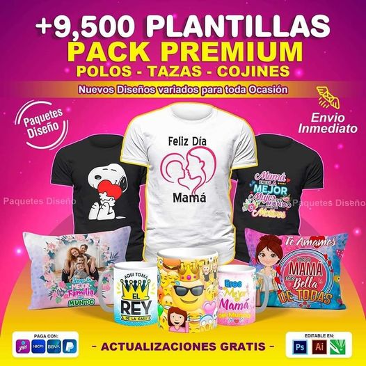 Mega pack +2500 diseños dia de las madres
