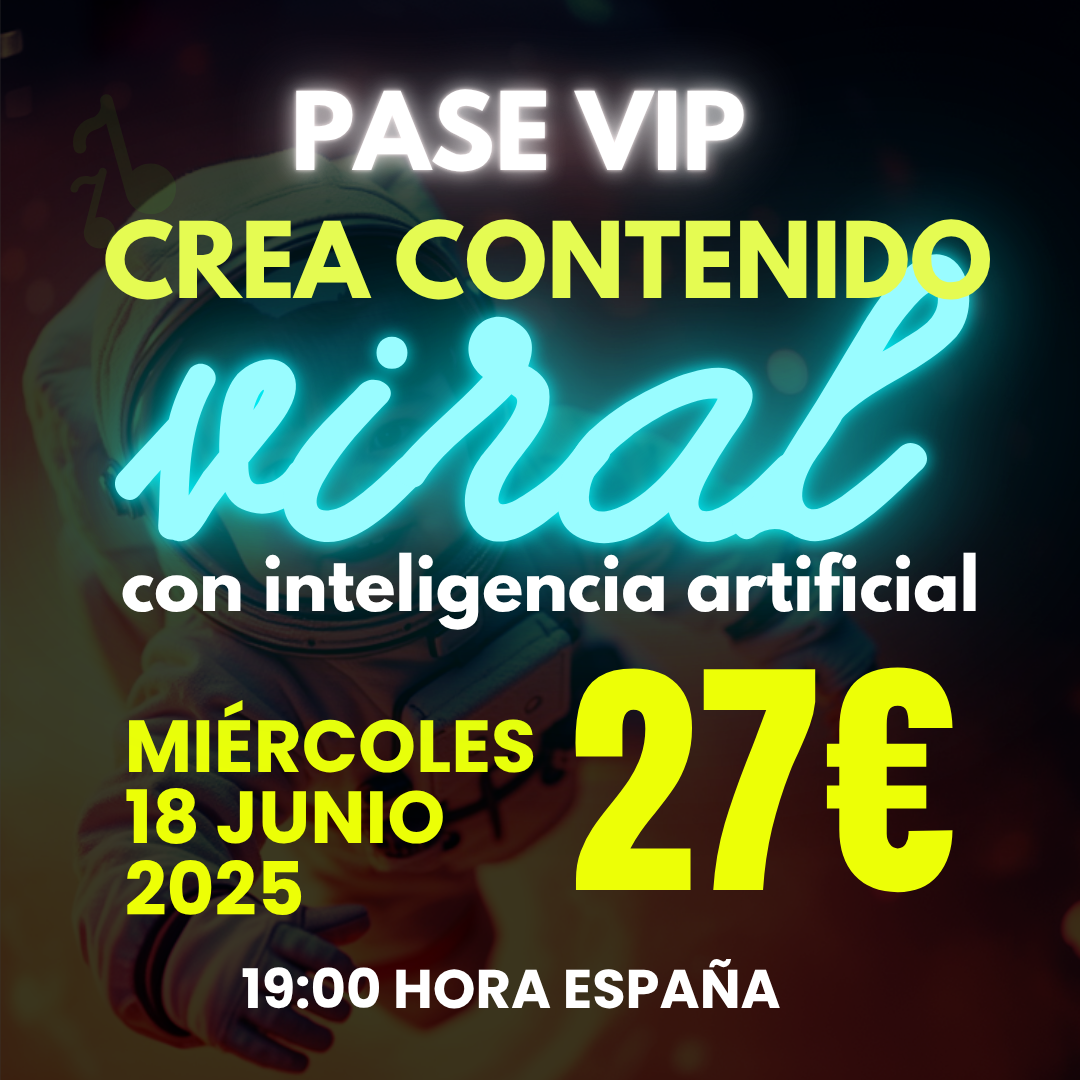 PASE VIP MASTERCLASS CREA CONTENIDO VIRAL CON IA - SmarketIA | Hotmart