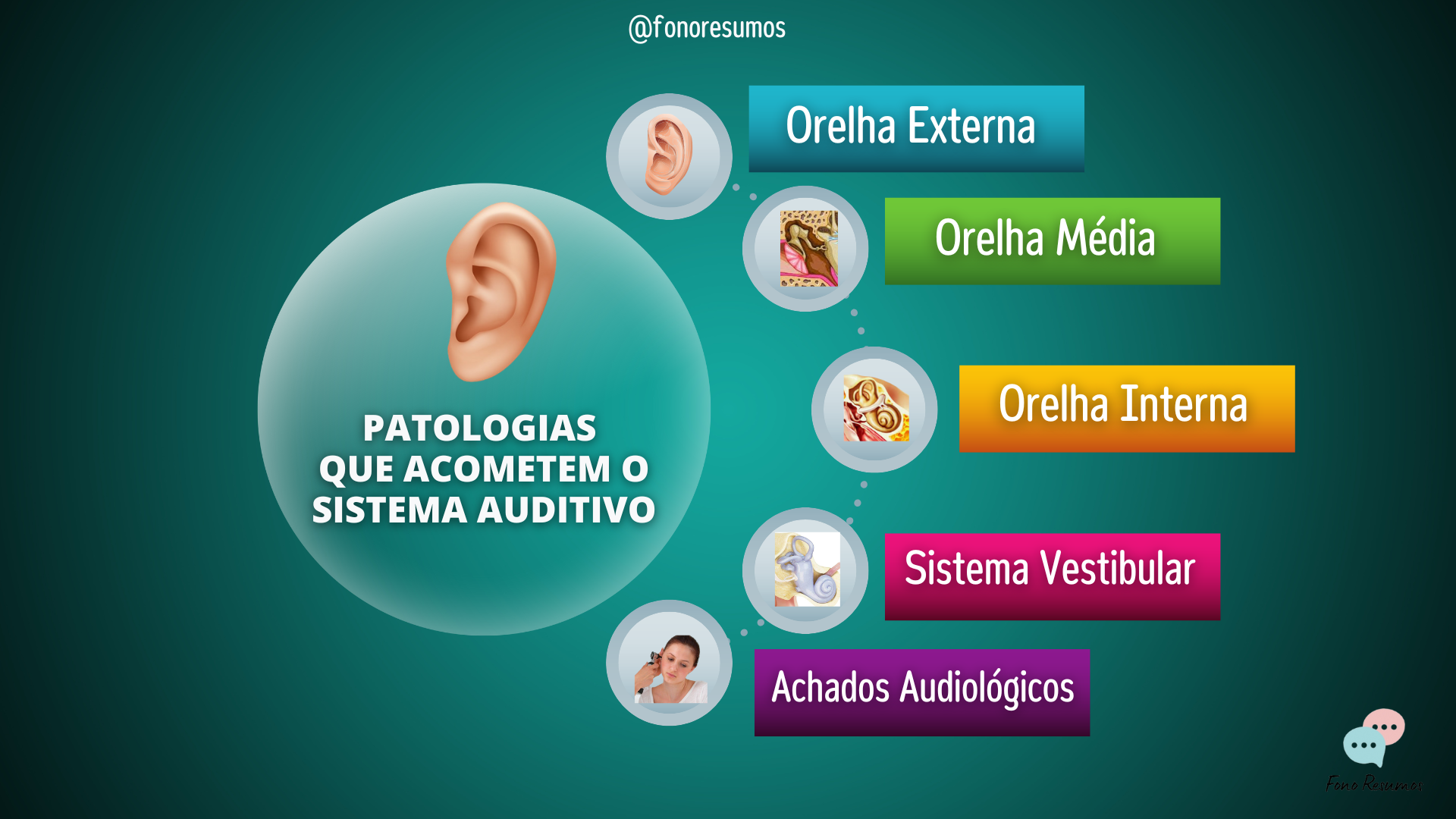 PATOLOGIAS AUDITIVAS - MAPA MENTAL - Laís Almeida Alves | Hotmart