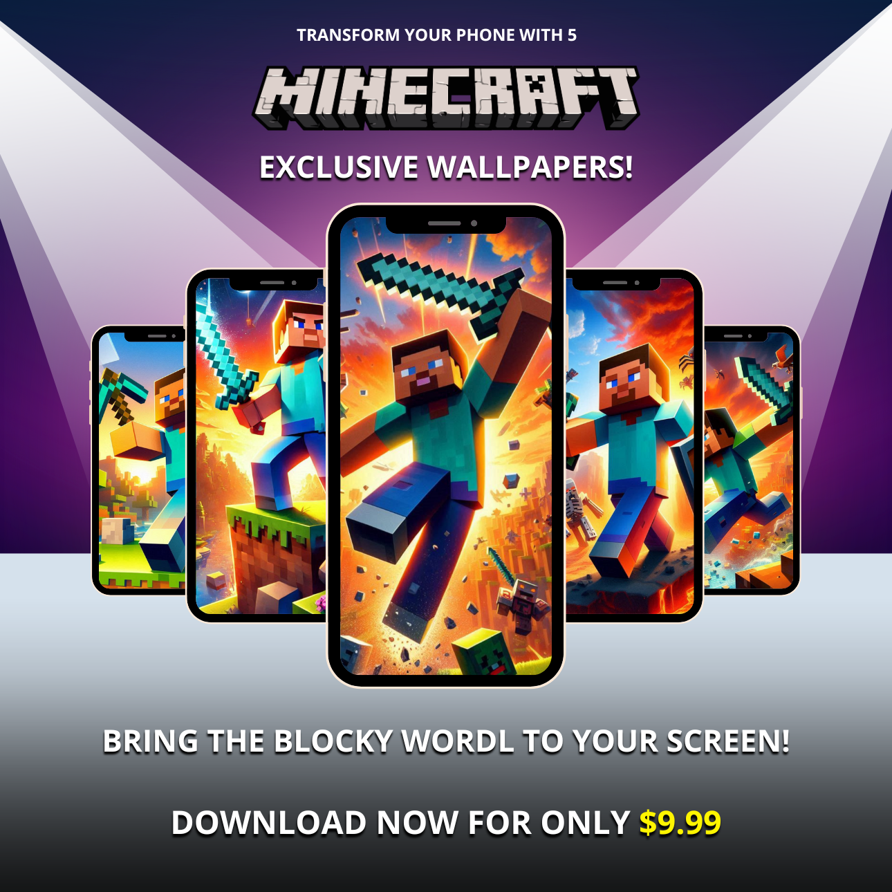 Minecraft Adventure: 5 Epic Wallpapers for Your Phone - Creatifabri...