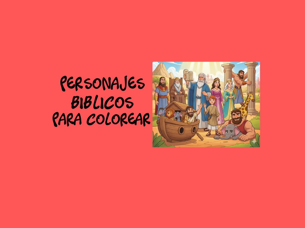 PERSONAJES BIBLICOS PARA COLOREAR - Yuly Gomez Nuñez | Hotmart