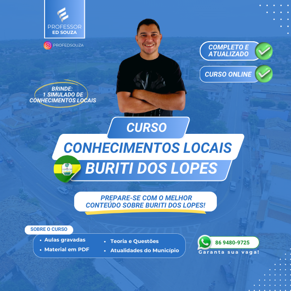 Curso Conhecimento Locais - Buriti Dos Lopes
