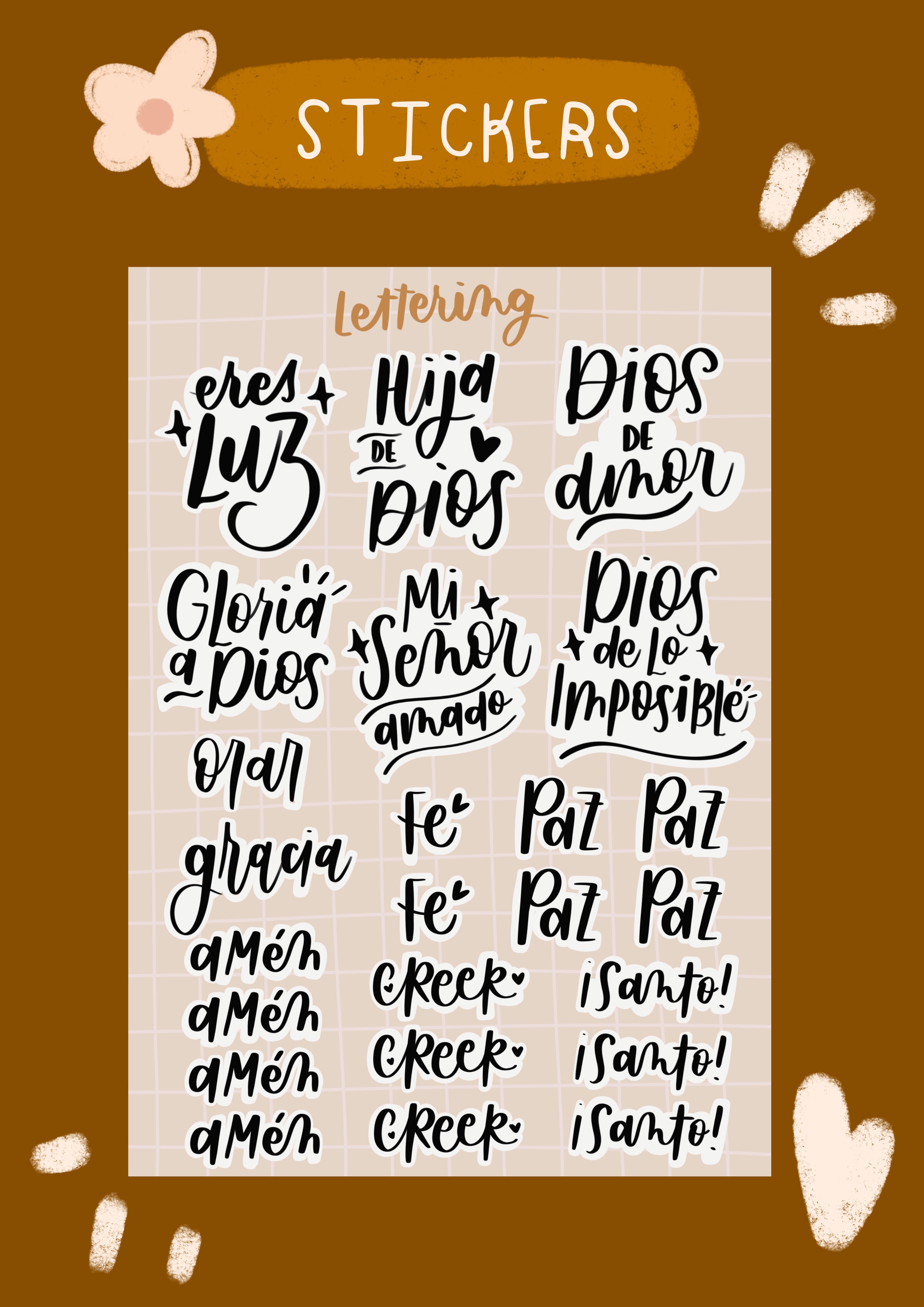 STICKERS LETTERING - Maria Del Cisne Viñan | Hotmart