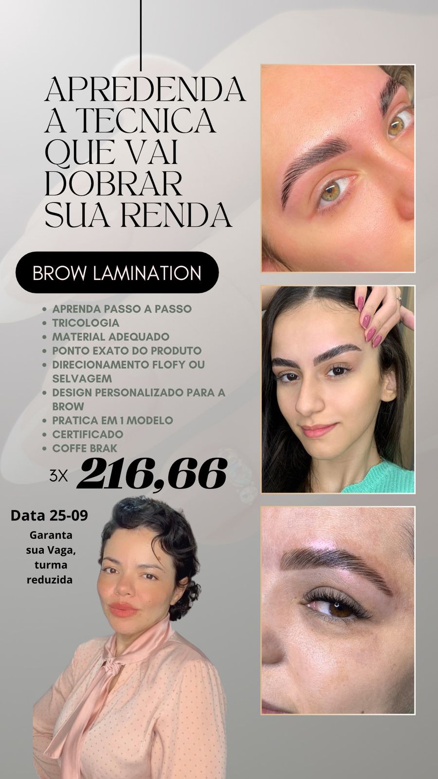 Curso Brow Lamination - Elida Evangelista | Hotmart