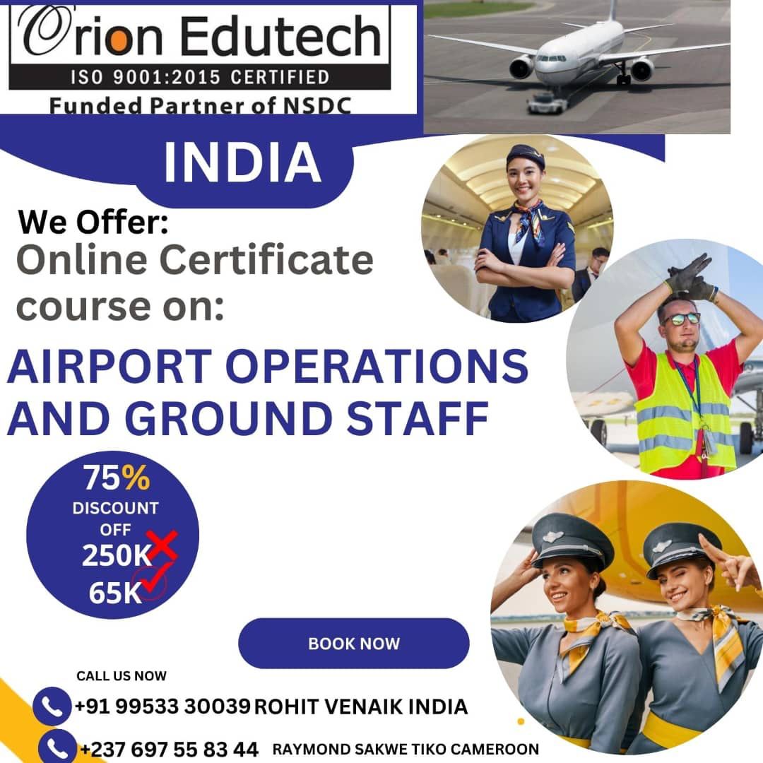 ONLINE COURSE ON AIRPORT OPERATIONS AND GROUND STAFF.