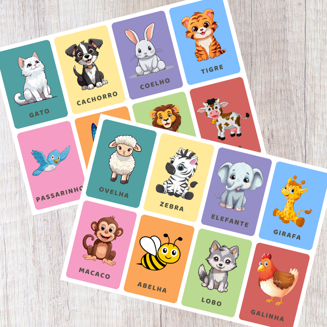 Flashcards Animais - Vika Matos | Hotmart