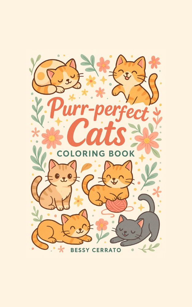 Purr-fect Cats Coloring Book