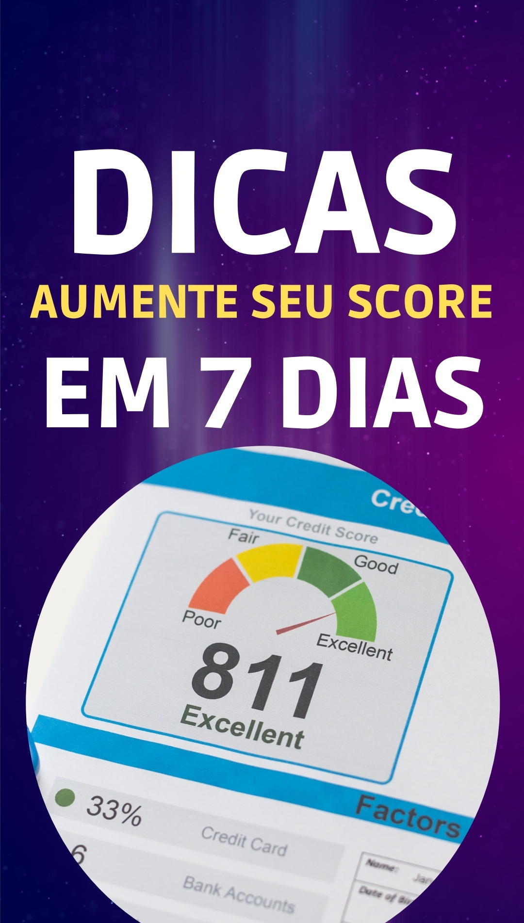 DICAS AUMENTE SEU SCORE EM 7 DIAS