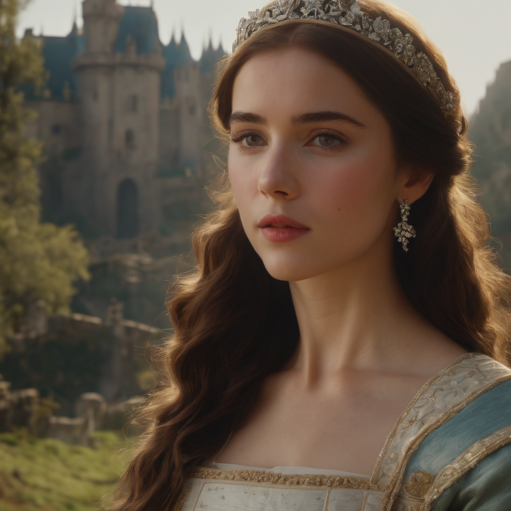 Princess walking around