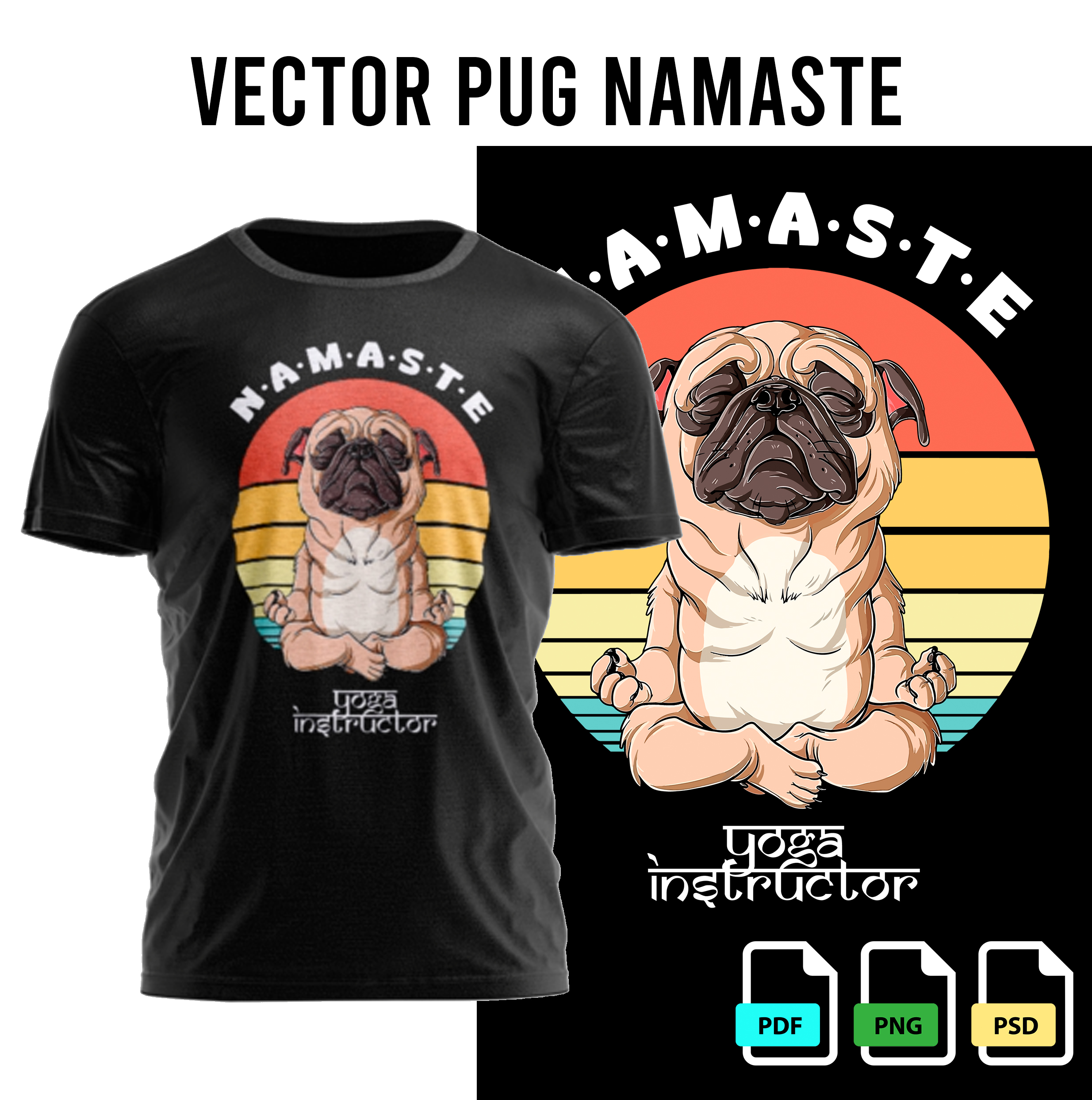 Vector PUG NAMASTE - Cesar BENEGAS | Hotmart