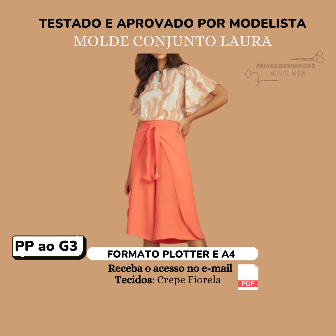 Molde Conjunto Laura - Jr Produtos Digitais | Hotmart