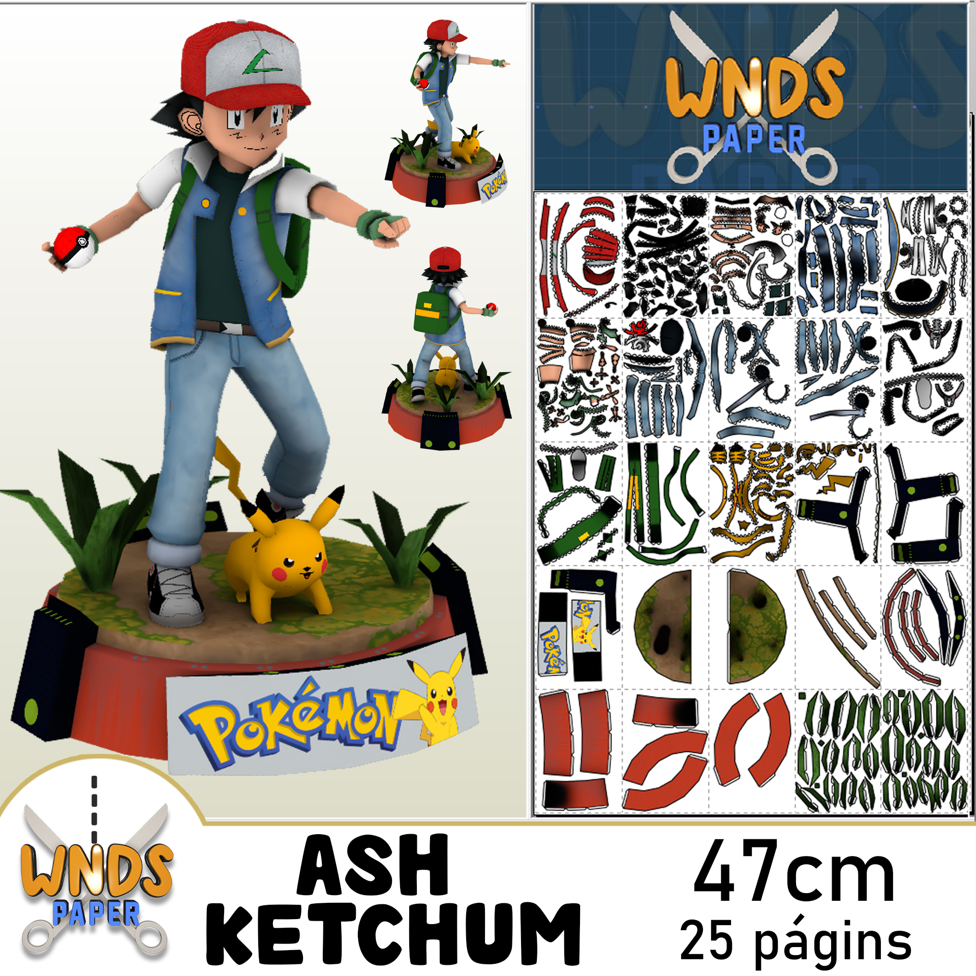 Ash Ketchum E Pikachu Arquivo Digital Pdo Weslei Nunes Da Silva