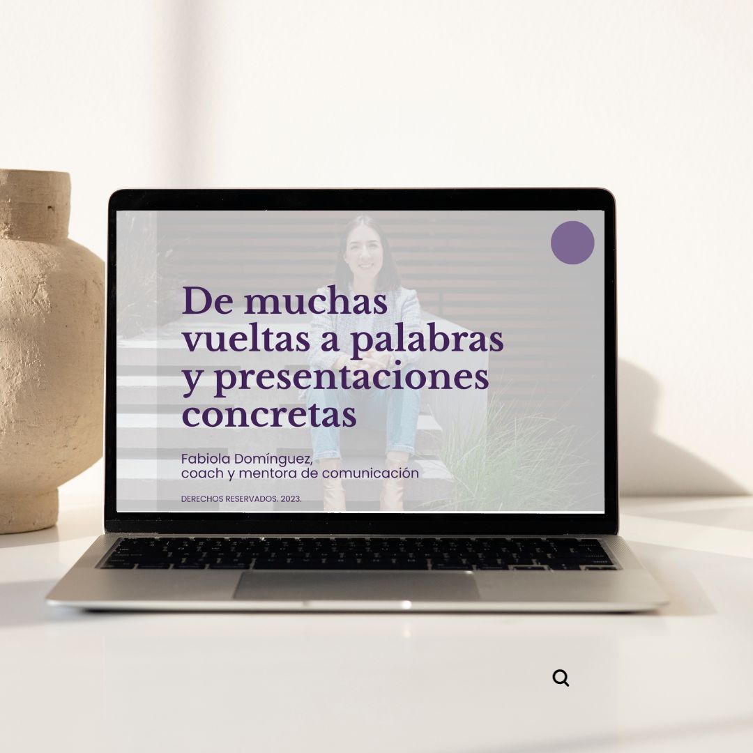 Masterclass: De muchas vueltas a palabras y presentaciones concreta...