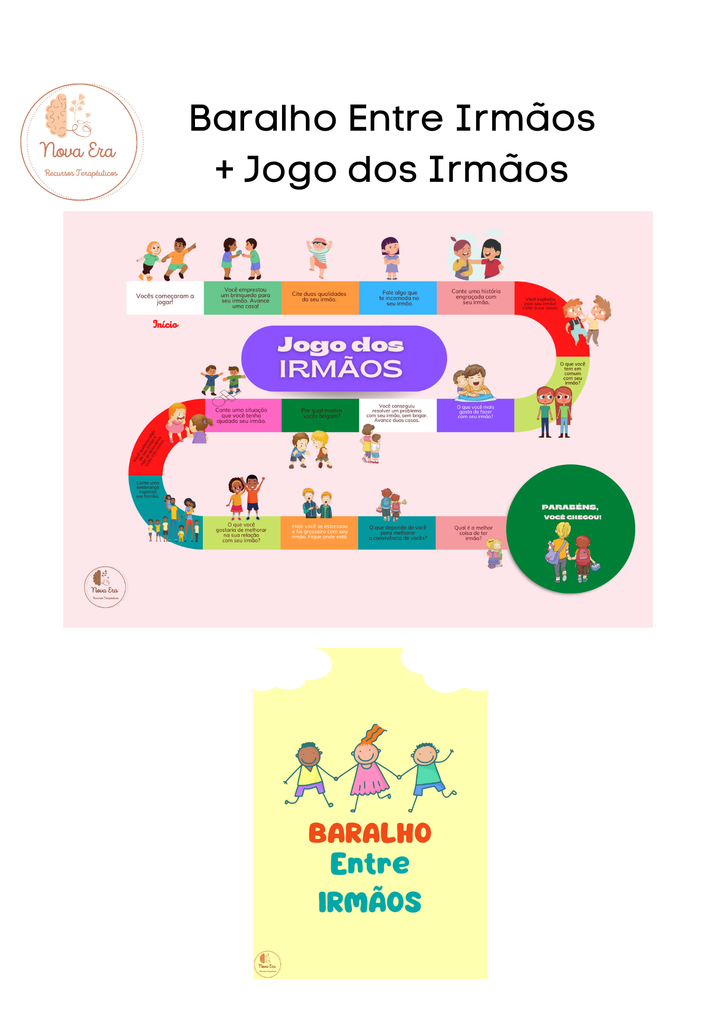 Baralho Entre Irmãos Jogo Dos Irmãos Nova Era Recursos Terapêuticos