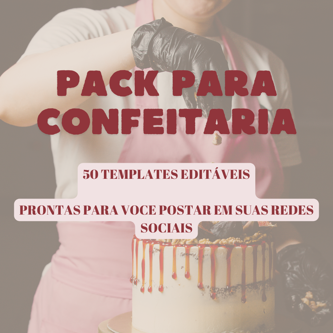 Pack Canva para confeitarias