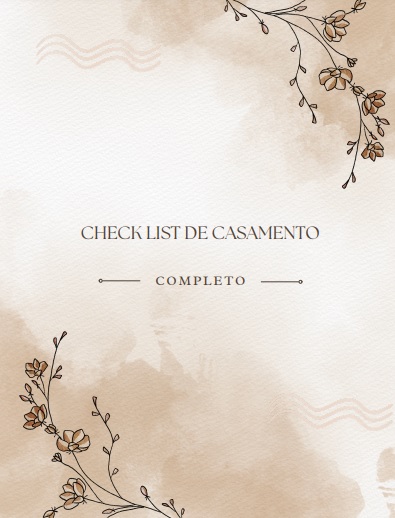 CHEQUE LIST DE CASAMENTO