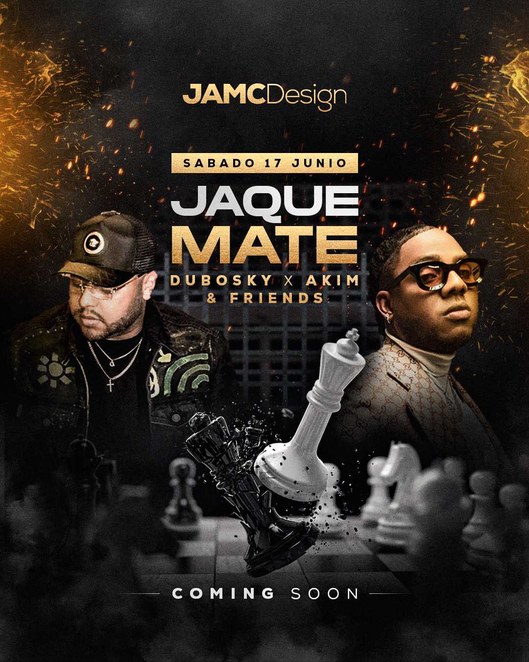 Flyer Jaque Mate Party Social Media PSD Editable - Josue Mendoza | Hotmart