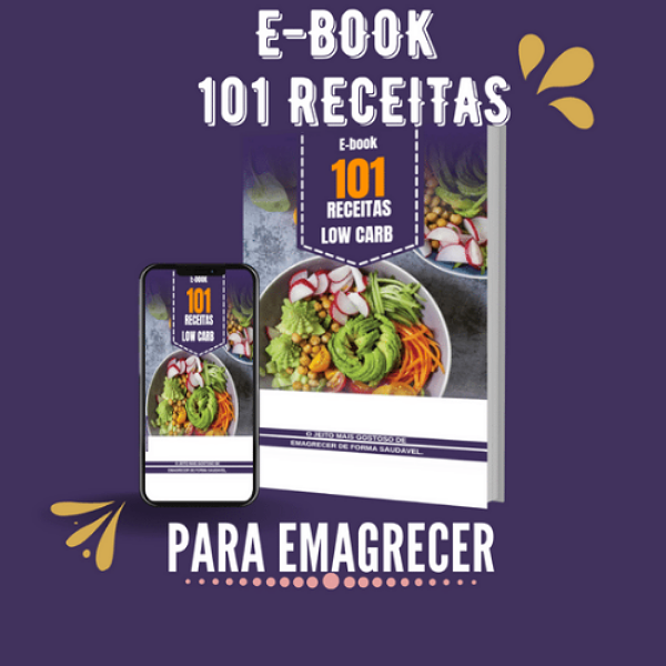 E-book 101 receitas low carb para secar