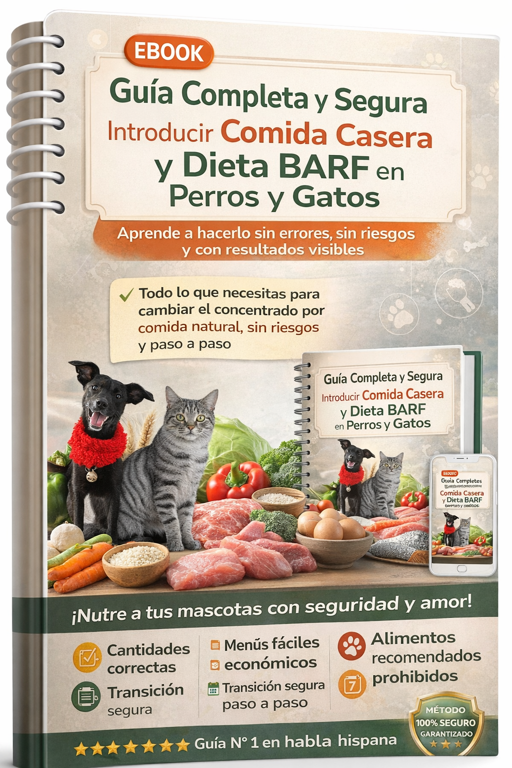 Guía Completa y Segura para Introducir Comida Casera y Dieta BARF e...