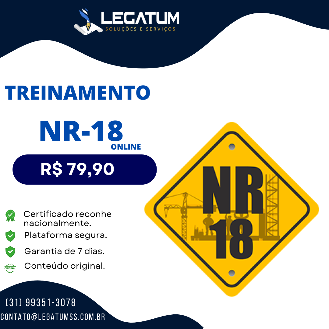 NR 18 - SEGURANÇA E SAÚDE NO TRABALHO NA INSDUSTRIA E CONSTRUÇÃO