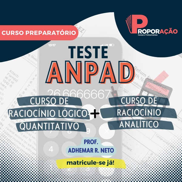 ANPAD Pro: Raciocínio Lógico Quantitativo e Analítico - PROPORACAO ...
