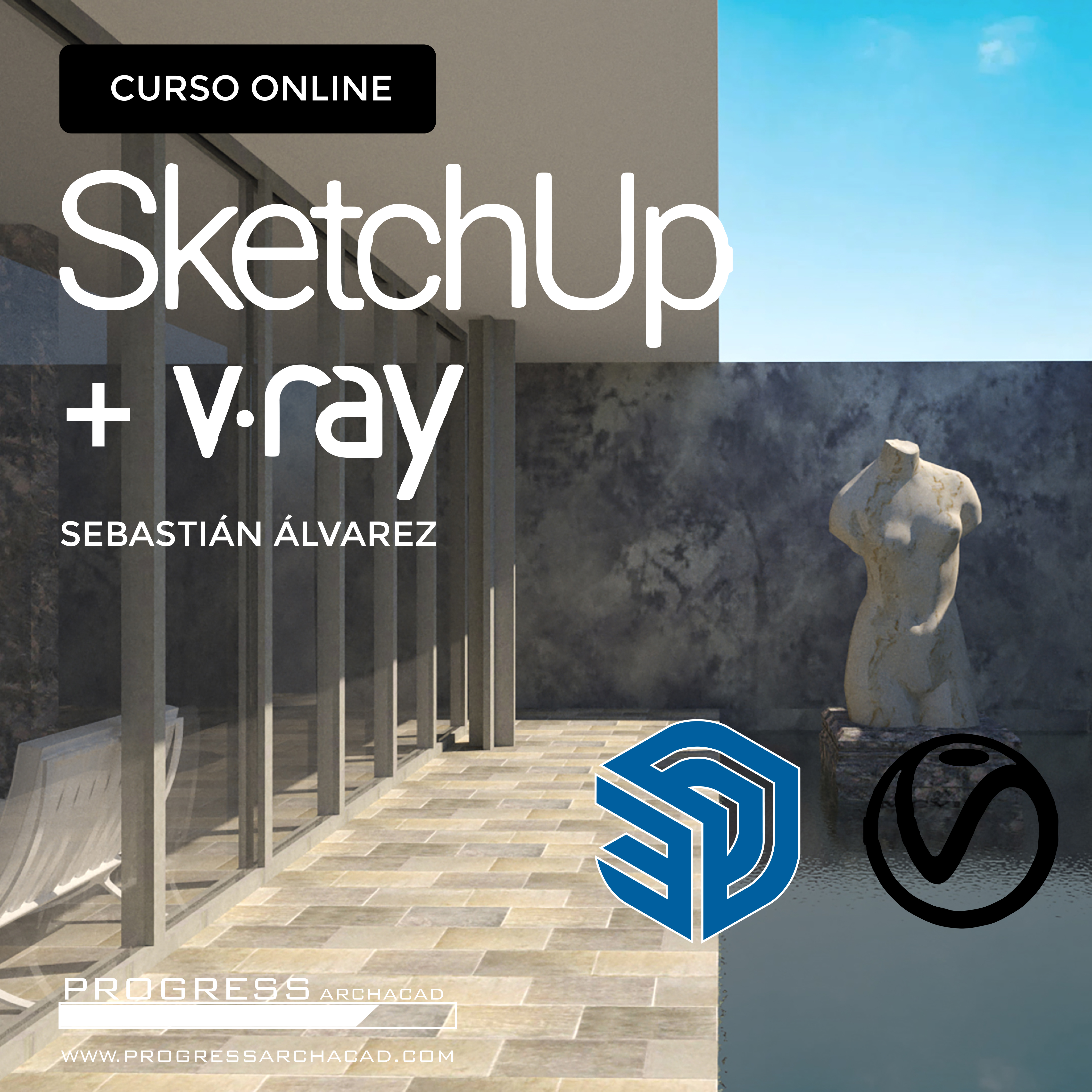 Curso Sketchup + Vray - Progress Architecture Academy | Hotmart
