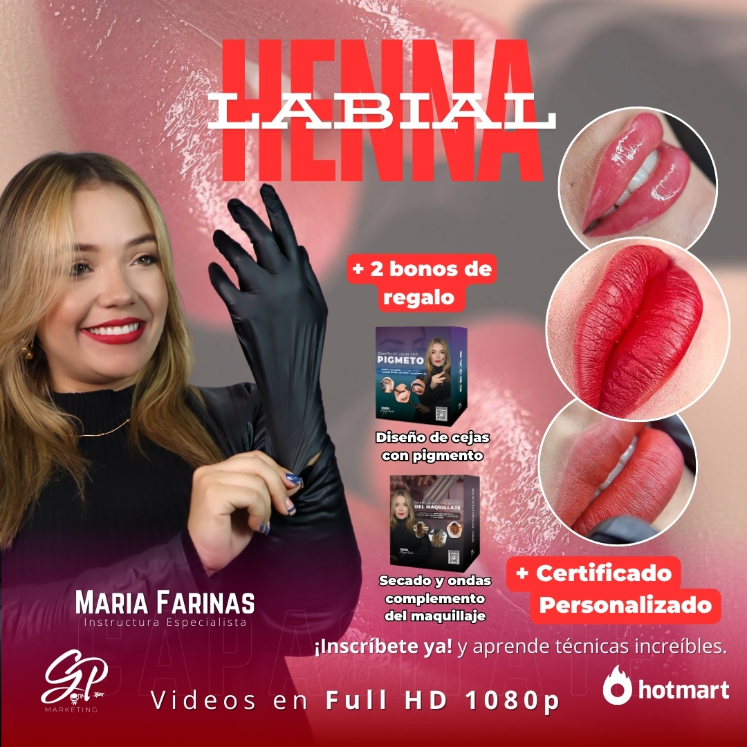 CURSO HENNA LABIAL / HENNA LIPS - Daniel Henrique Pinto Bastidas