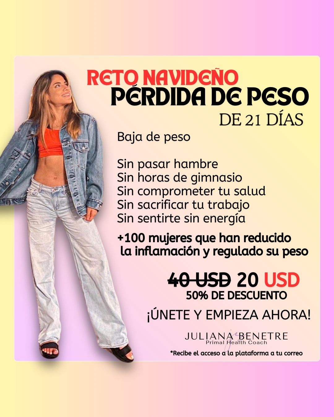 Reto Transforma tu Cuerpo en 21 Días- Juliana Benetre - Juliana Ram...